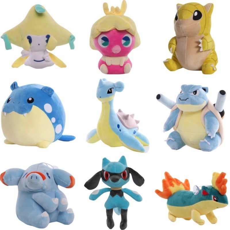 Pokemon Pikachu Plush Blastoise Lapras Speal Jirachi Sandshrew Phanpy ...