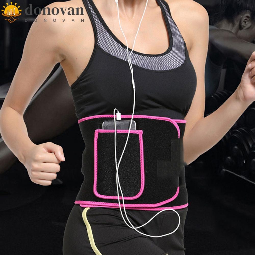 DODONVAN เข็มขัดเหงื่อกระชับสัดส่วนอุปกรณ์เสริมฟิตเนสไขมัน Burn หญิง ...