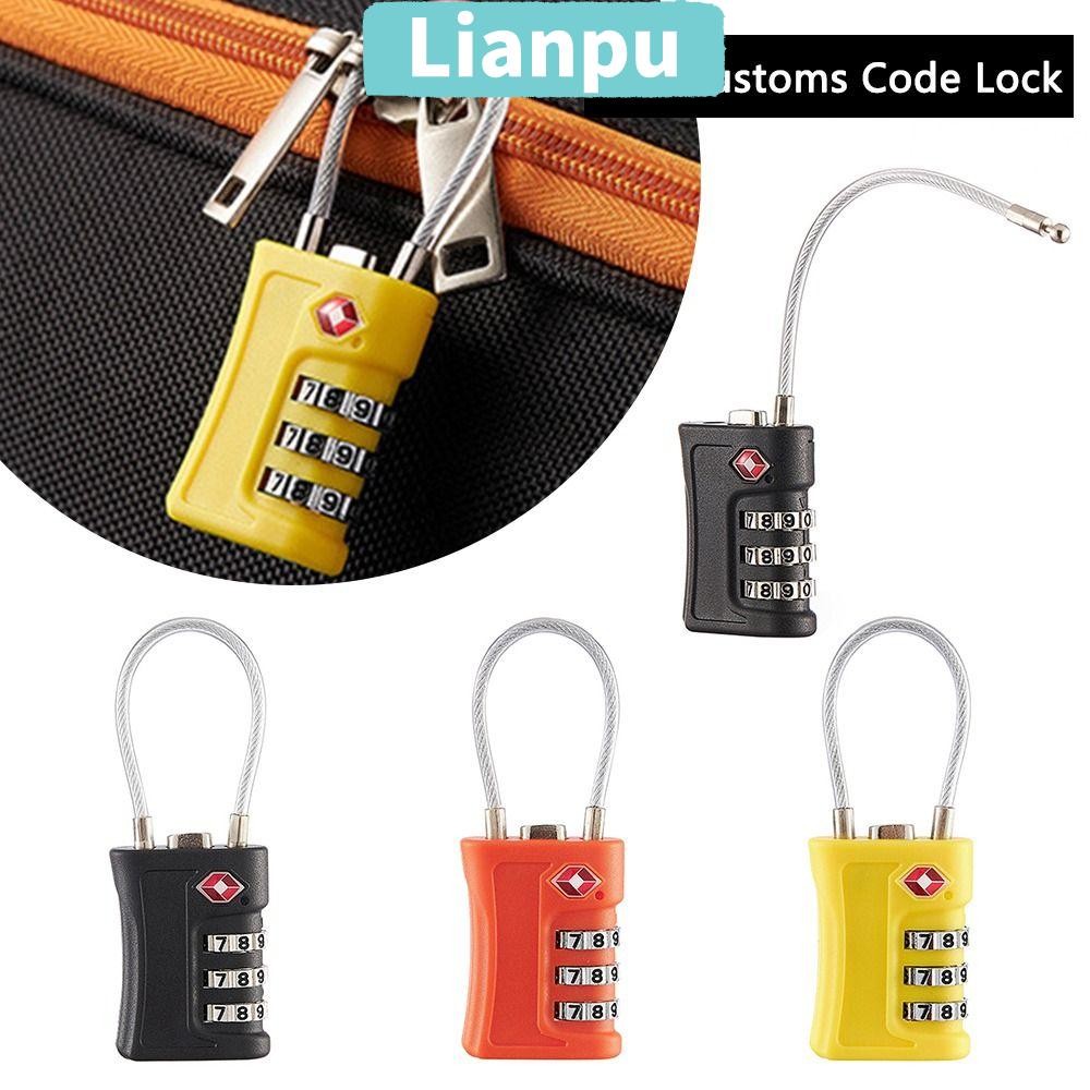 LIANPU TSA ล็อครหัสศุลกากร ตู้กันขโมย ล็อกเกอร์ ท่องเที่ยว กุญแจสีตัด ...