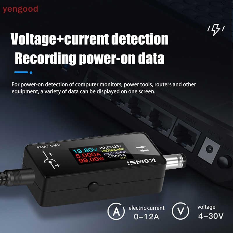 YGD KWS-DC28 0.96 นิ้ว TFT HD จอแสดงผลดิจิตอล DC 5.5*2.5 เครื่องทดสอบ ...