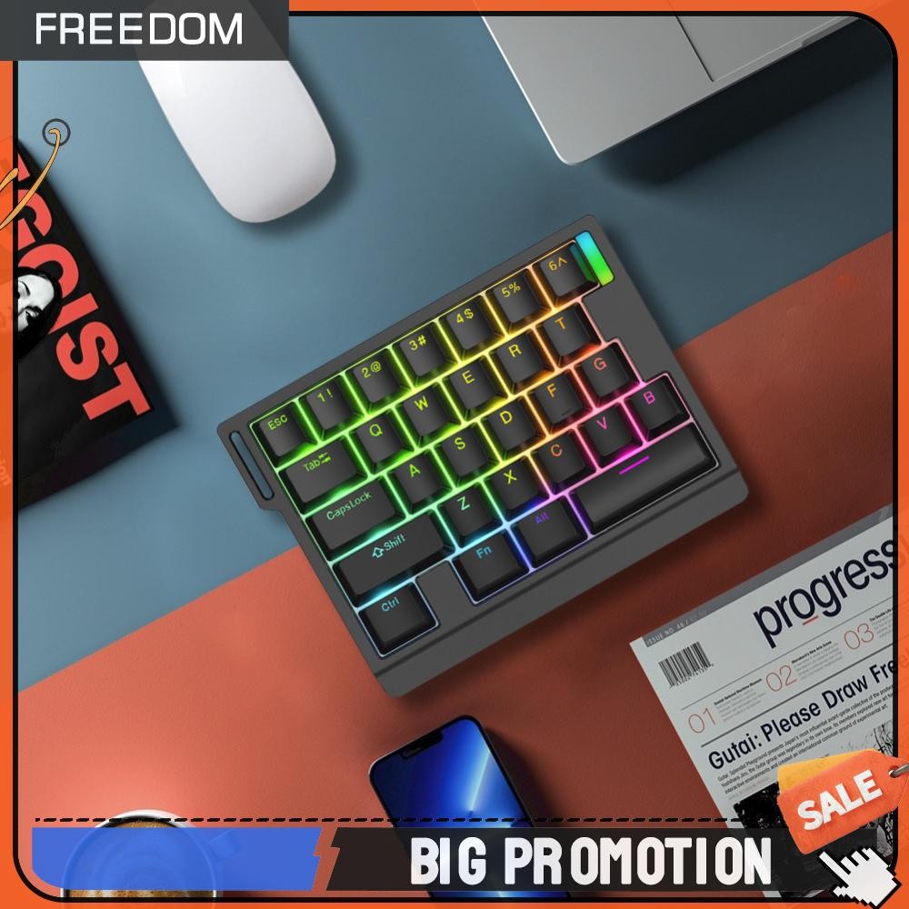 He30 คีย์บอร์ดเกมเมอร์แบบมีสาย 29 คีย์สวิตช์แม่เหล็กแป้นพิมพ์ ...