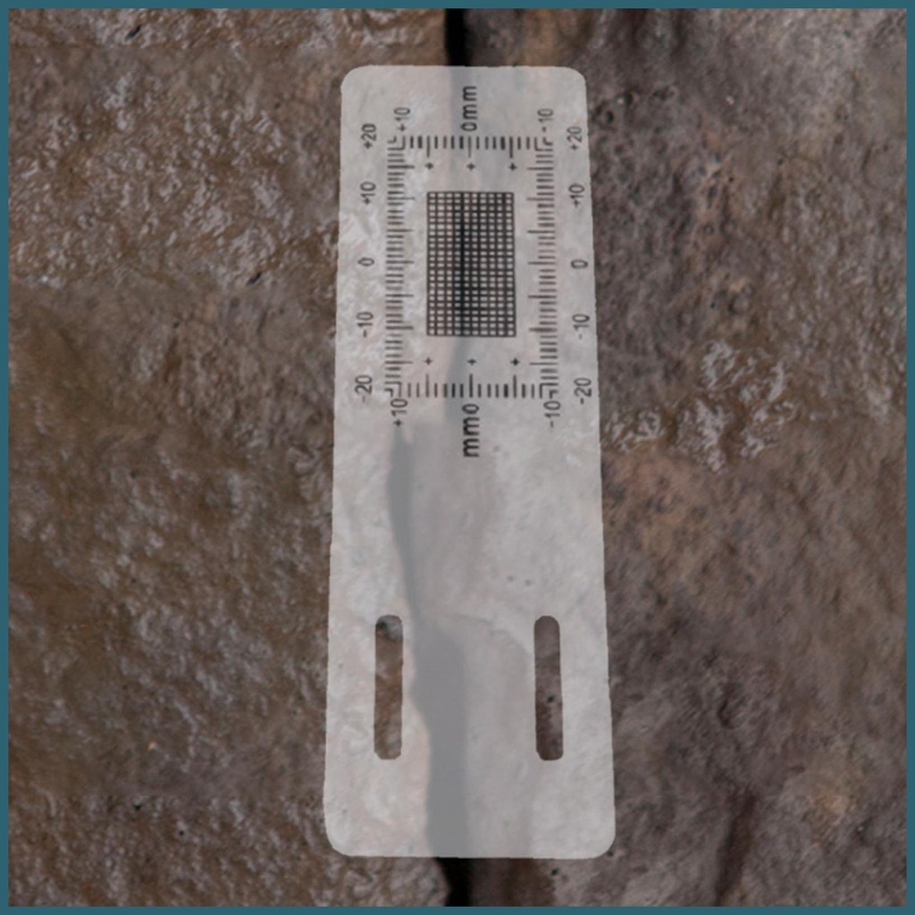 บันทึกการตรวจสอบรอยแยก L-Type อะคริลิคอาคาร Wall Crevice Monitor ...