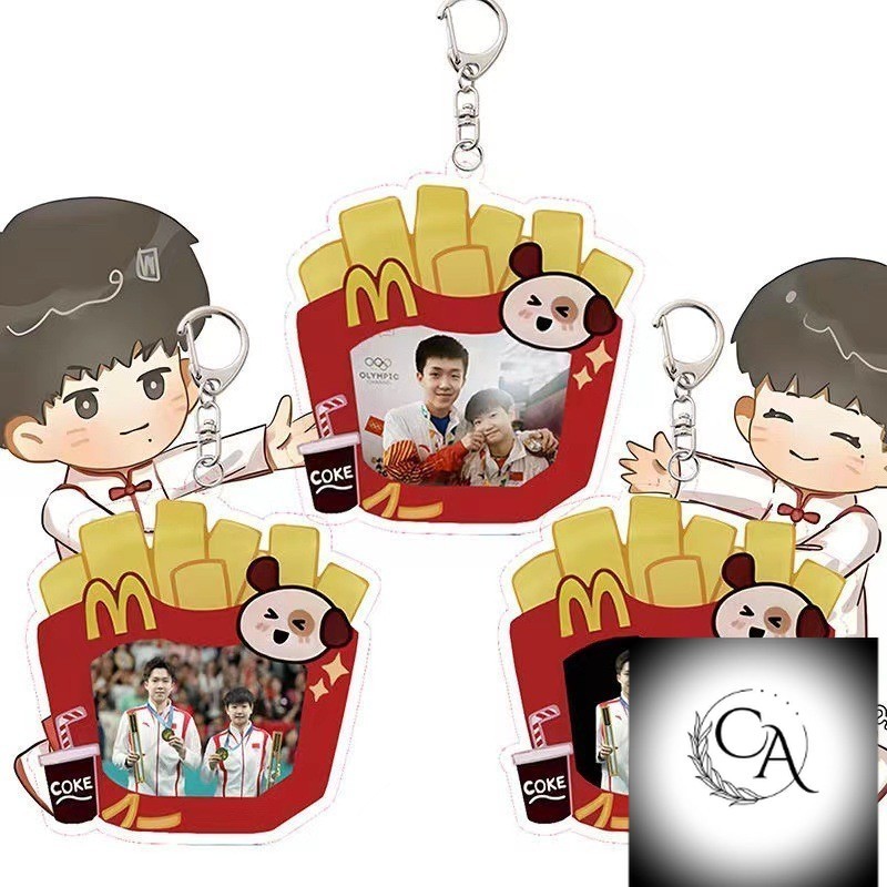 Sun Yingsha Wang Chuqin อะคริลิคพวงกุญแจจี้ของขวัญเพื่อน Ping-pong CP การ์ตูนสร้างสรรค์ของขวัญ ...
