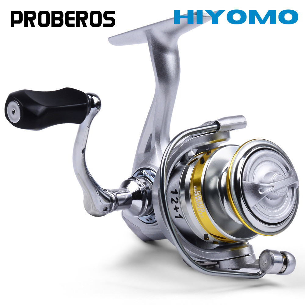 Proberos Ultralight ตกปลา Reel 800 โลหะ Spool Spinning Reel น้ําเค็ม 5. ...