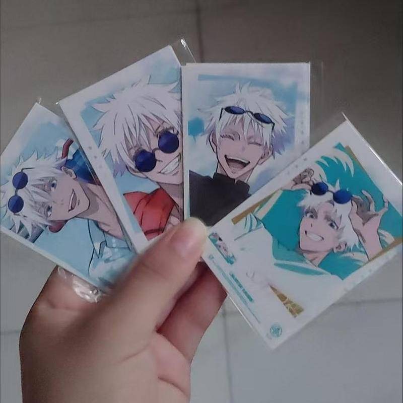 4 ชิ้น/ล็อตอะนิเมะ Jujutsu Kaisen Decor การ์ด Lomo Satoru Gojo ...