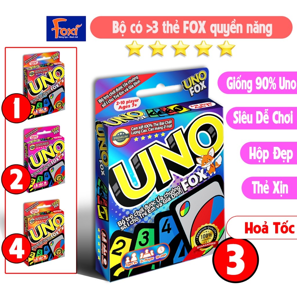 เกมกระดาน-uno FOX-Foxi-Uno flip-Uno kiss-cardgame Uno-เกมที่ดี-สถานที่ ...