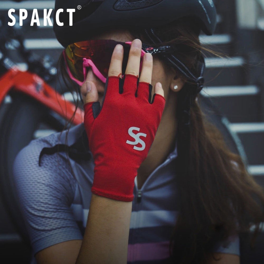 Spakct Fingerless ถุงมือขี่จักรยานสําหรับฤดูใบไม้ผลิฤดูร้อน Mountain ...