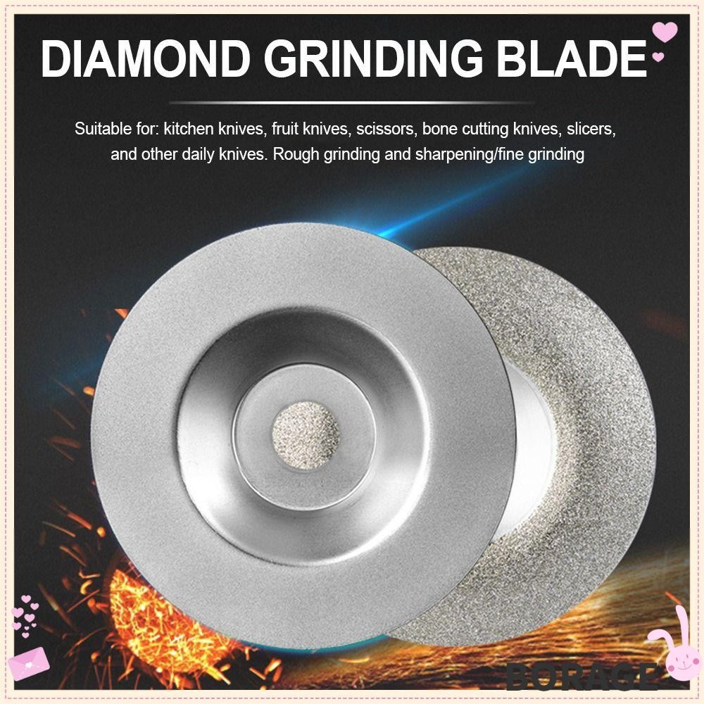 BORAG Connecting Rod, 100 มม.โลหะแผ่นขัด,ทนทานเพชรทราย Sharpening หิน Slice ขัดแผ่นขัดอุปกรณ์ ...