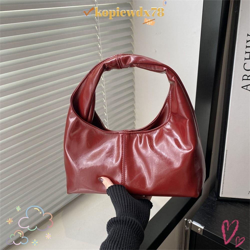 KOPIEWDX78 Shoulder Underarm Bag กระเป๋าถือผู้หญิงหนัง PU สไตล์เกาหลี ...