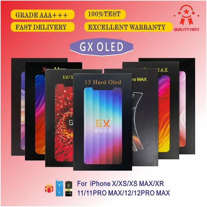 2 pcs AAA GX Hard OLED ZY incell หน้าจอสัมผัส LCD สำหรับ iPhone 12PM x XS 11 PRO MAX จอแสดงผล ...