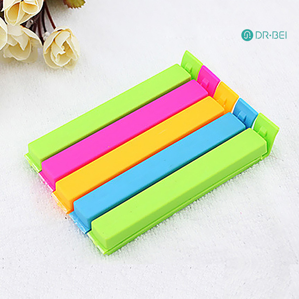 Dr.bei 5 ชิ้น Simple Clips การออกแบบหัวเข็มขัด คลิปพลาสติกน่ารักแบบพกพา ...