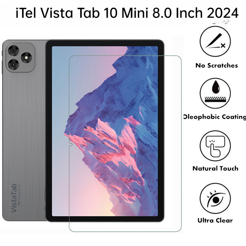 สําหรับ iTel Vista Tab 10 Mini 8.0 นิ้ว 2024 แท็บเล็ตกระจกนิรภัยป้องกัน ...