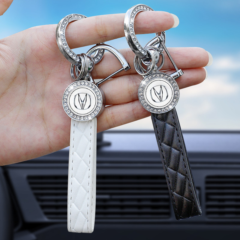โลหะกุญแจรถพวงกุญแจเพชรพวงกุญแจจี้สําหรับ Acura Integra MDX TL TSX RSX ...