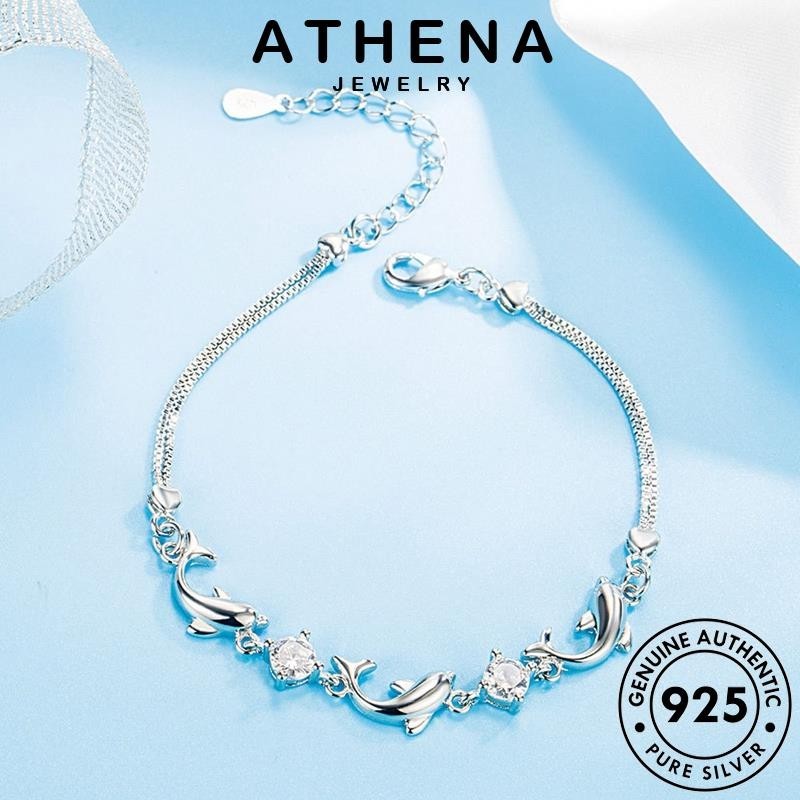 Athena Classic Bracelet 925 สร้อยข้อมือปลาโลมาหญิง Amethyst Silver ...