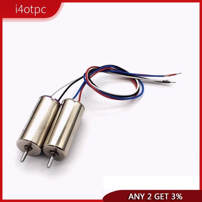 I4otpc 1 คู่ 714 มอเตอร์ Coreless 4.2v 58000rpm มอเตอร์ความเร็วสูงสําหรับ Rc รุ่นเครื่องบินขนาด ...