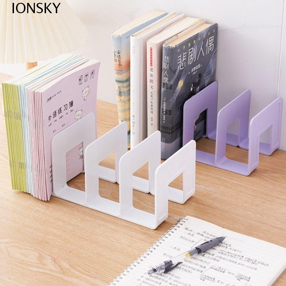 IONSKY ที่คั่นหนังสือตั้งโต๊ะ, ชั้นวางหนังสือที่แบ่งแข็งแรง, ที่วาง ...