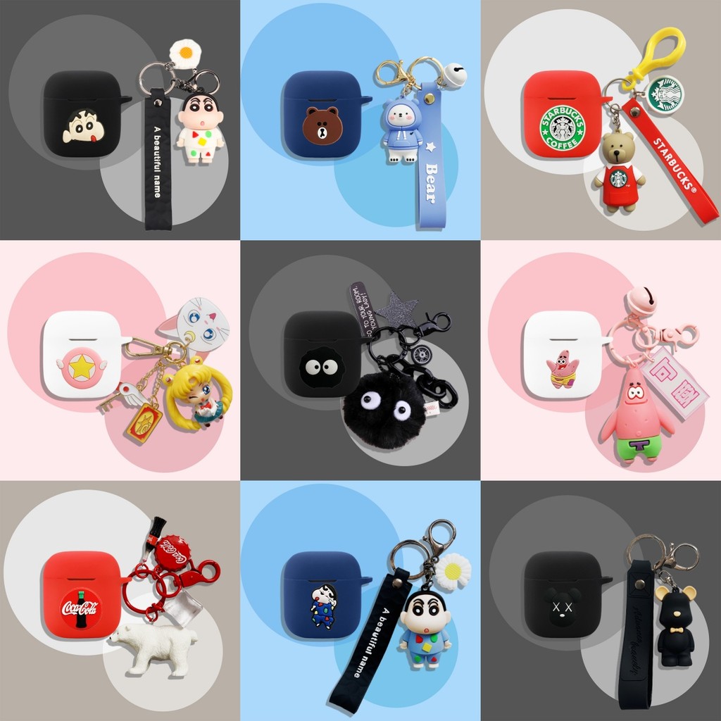 For EDIFIER W200T Case Cartoon Coffee Bear Keychain Pendant EDIFIER ...