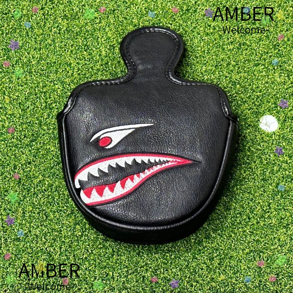 AMBER Shark เย็บปักถักร้อยกอล์ฟคลับ,แม่เหล็กกันน้ํา Shark Golf Putter ...
