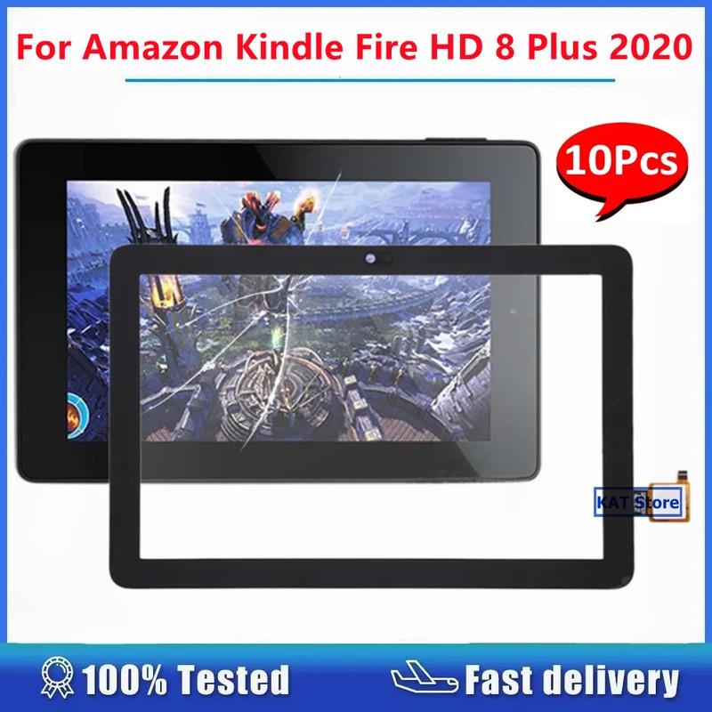 10 ชิ้น สำหรับ Kindle Fire HD 8 Plus 2020 หน้าจอสัมผัส ดิจิไทเซอร์ ...