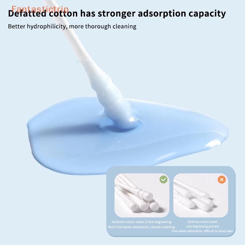 Fantastictrip 50 ชิ้น/ถุง Sticky Ear Stick สําหรับทารกทิ้งกาวเกลียวหู ...