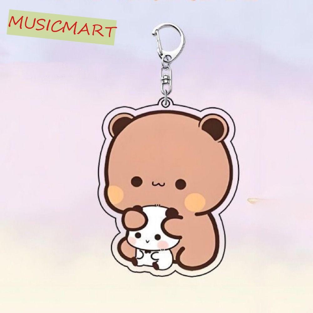 MUSICMART การ์ตูน Bubu Dudu Key Chain, อะคริลิค Sweet Bubu Dudu พวง ...