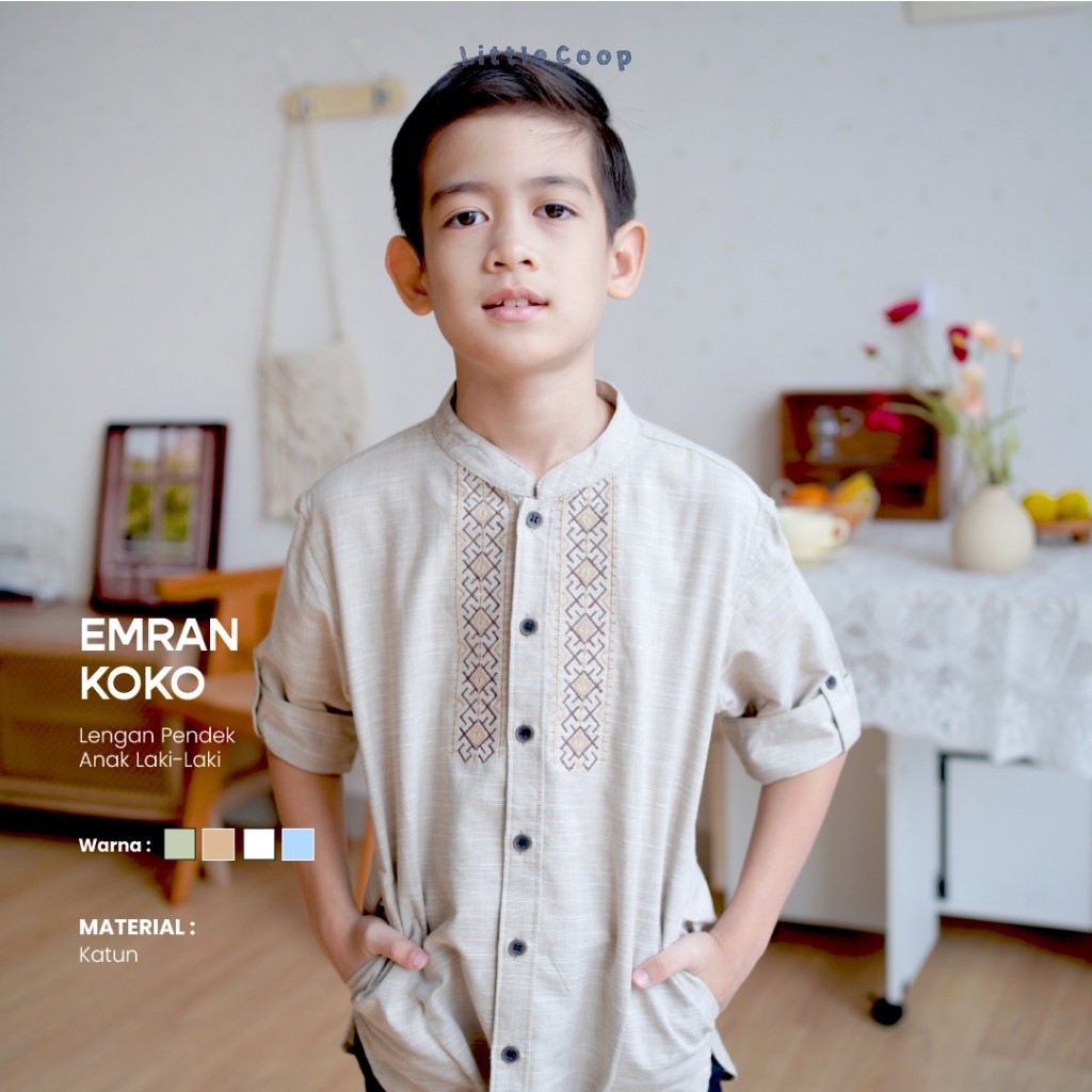 ชุดมุสลิม Coop - Emran Koko Boys [อายุ 4-10 ปี] | Shopee Thailand