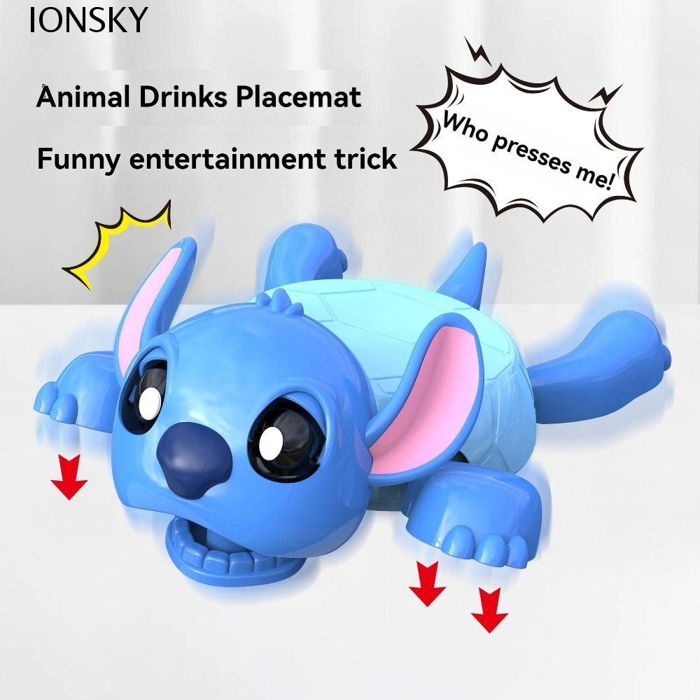 IONSKY แผ่นรองถ้วยรูปเต่า,แผ่นรองถ้วยน้ําสร้างสรรค์ทนความร้อน,โต๊ะ ...