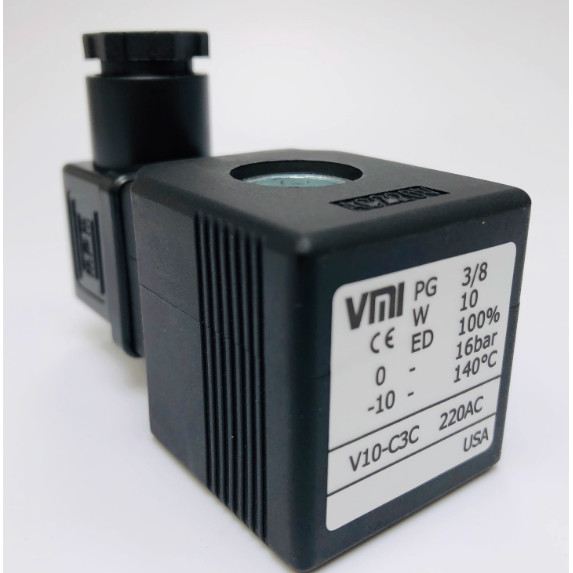 VMI Extruder เม็ด Maker Solenoid วาล์วขดลวด PG3/8 V10-C3C ภายใน 13 มม. ...