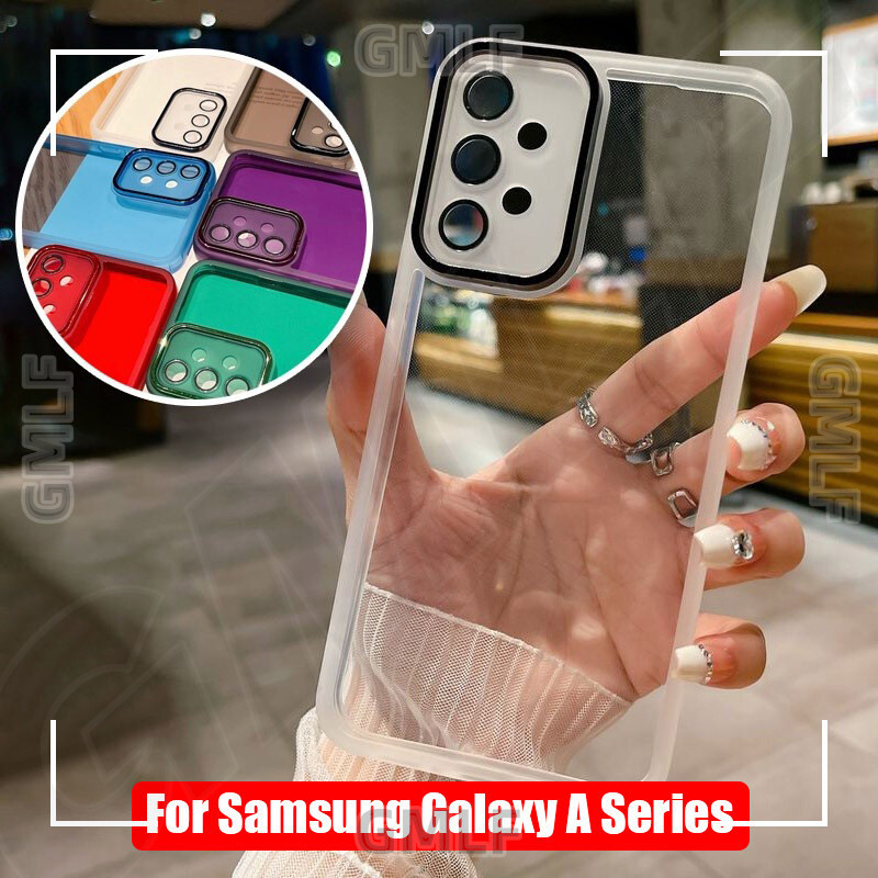 SAMSUNG สําหรับกรณีสําหรับsamsung Galaxy A73 A53 A33 A23 A13 A72 A52 A32 A22 A12 5G 4G Soft TPU ...