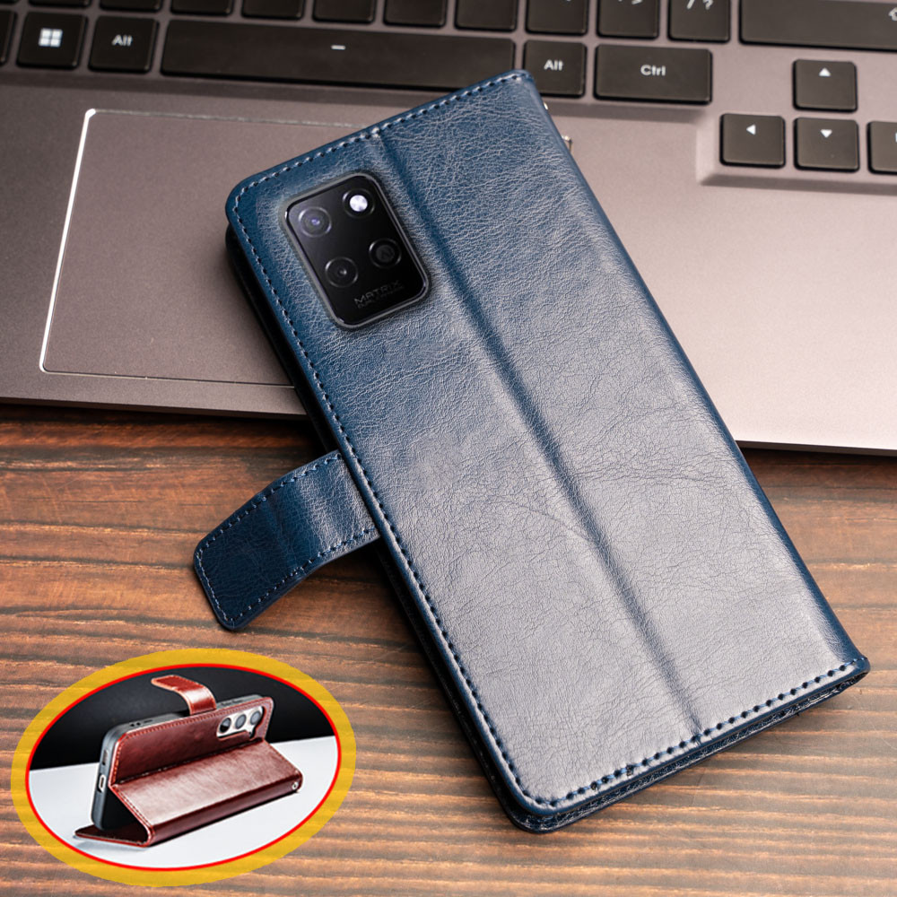 Realme V11s 5G RMX3125 RMX3121 กระเป๋าสตางค์หนัง Folio Vintage เคส ...