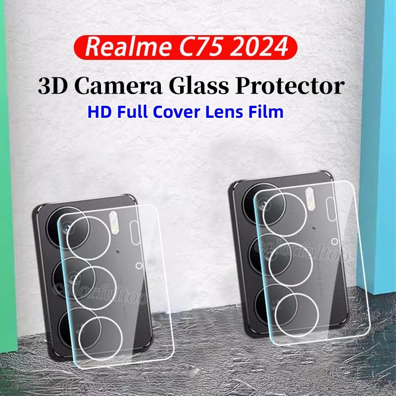 Realme 14X 5G 3Dโค้งHDกล้องเลนส์ProtectorสําหรับRealme C75 C65 C63 C61 14T 14 Pro Plus 14Pro ...