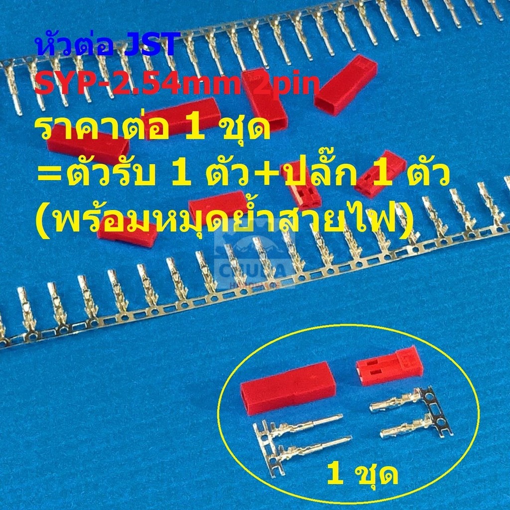 (1 ชุด) JST Plug หัวต่อ RCY ตัวรับ-ปลั๊ก พร้อมหมุดย้ำสายไฟ Receptacle ...