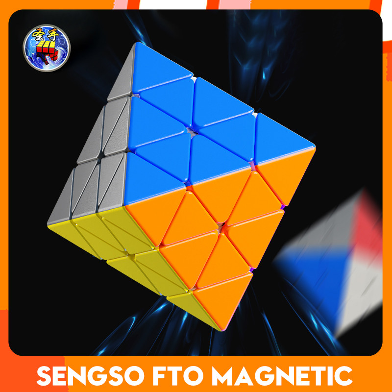 Shengshou FTO หมุน Octahedron Magnetic Magic Cube SengSo ปริศนาความเร็ว ...