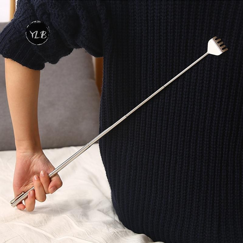 YLB> สแตนเลส Claw Back Scraper Telescopic Retractable Back Scratcher ...
