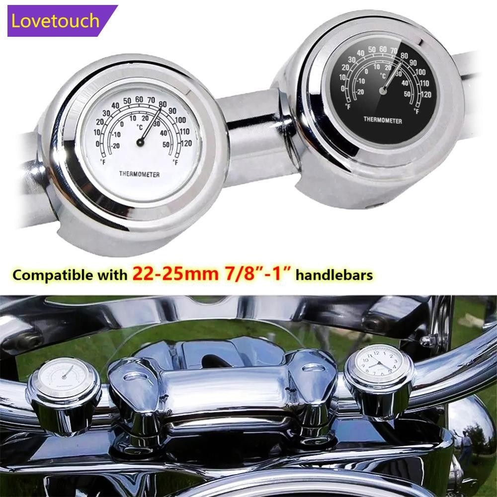 LOVETOUCH 22-25 มม.รถจักรยานยนต์รถจักรยานยนต์Handlebarเครื่องวัดอุณหภูมิรถจักรยานยนต์ ...