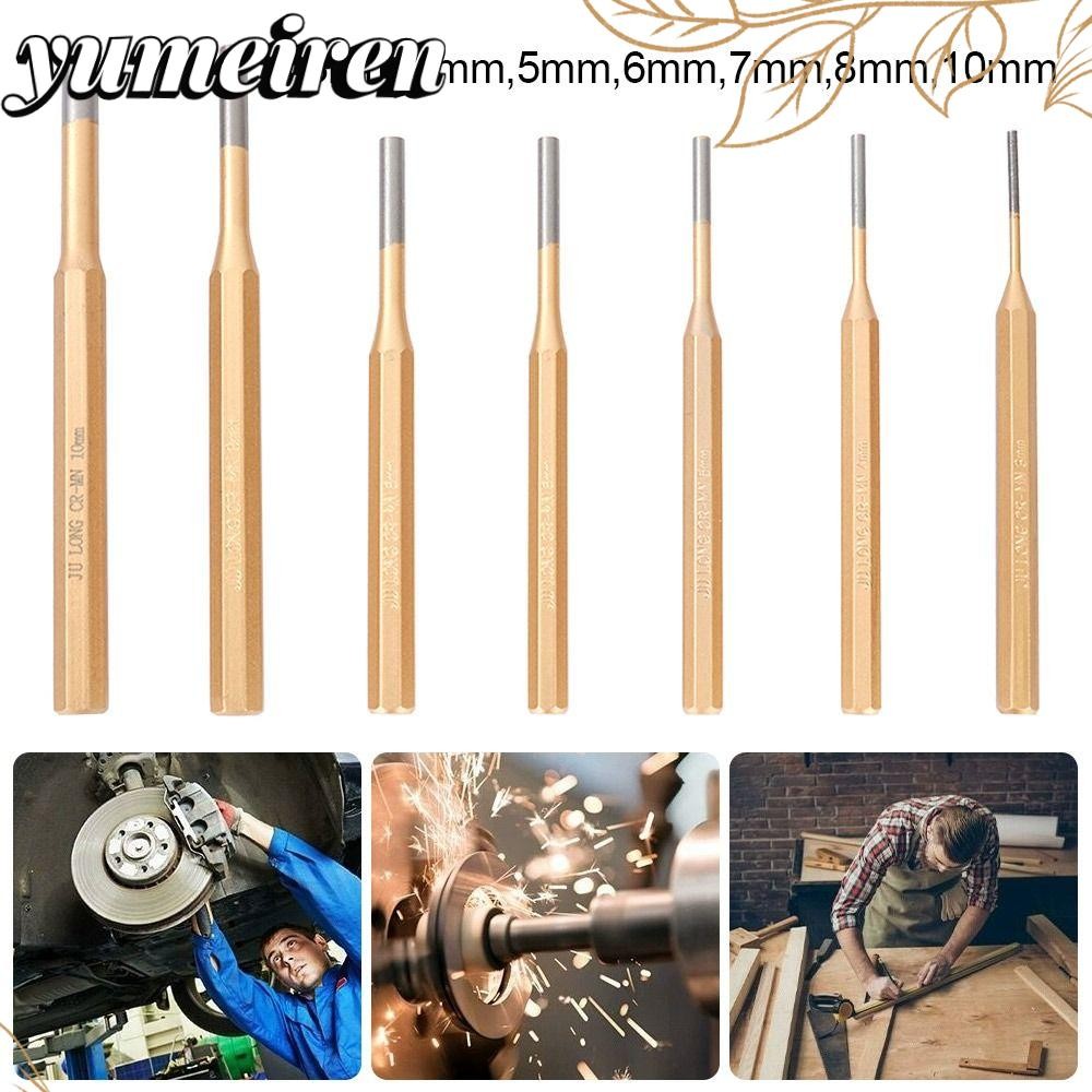 YUMEIREN กระบอก Drift Pin, กระบอก Gold Punching Chisel, เหล็กคาร์บอนทน ...