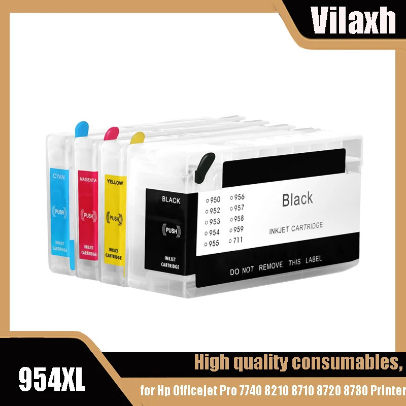 ตลับหมึกถาวรแบบเติมได้ 952XL 953XL 954XL 955XL สำหรับ HP Officejet Pro ...