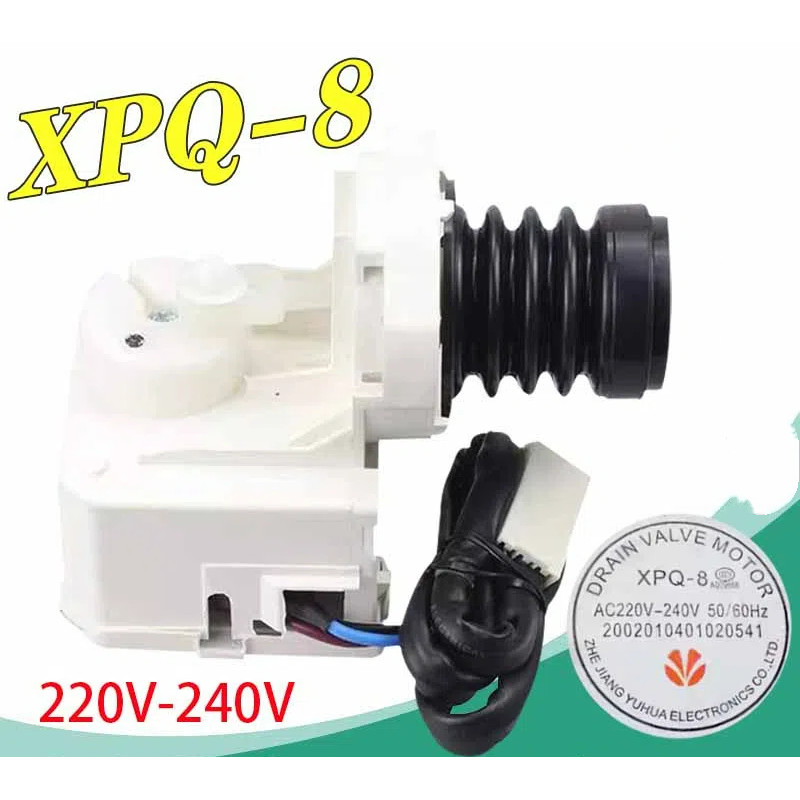 XPQ-8 วาล์วระบายน้ํามอเตอร์เหมาะสําหรับเครื่องซักผ้ากลอง Sanyo XQG65-903S รถแทรกเตอร์วาล์วระบาย ...
