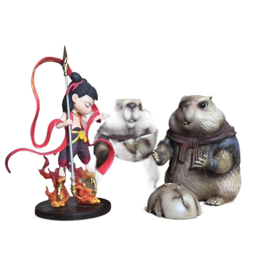 Groundhog [รุ่นจำกัด] Nezha เอาชนะโลกใต้ สินค้า Groundhog GK ฟิกเกอร์ ...