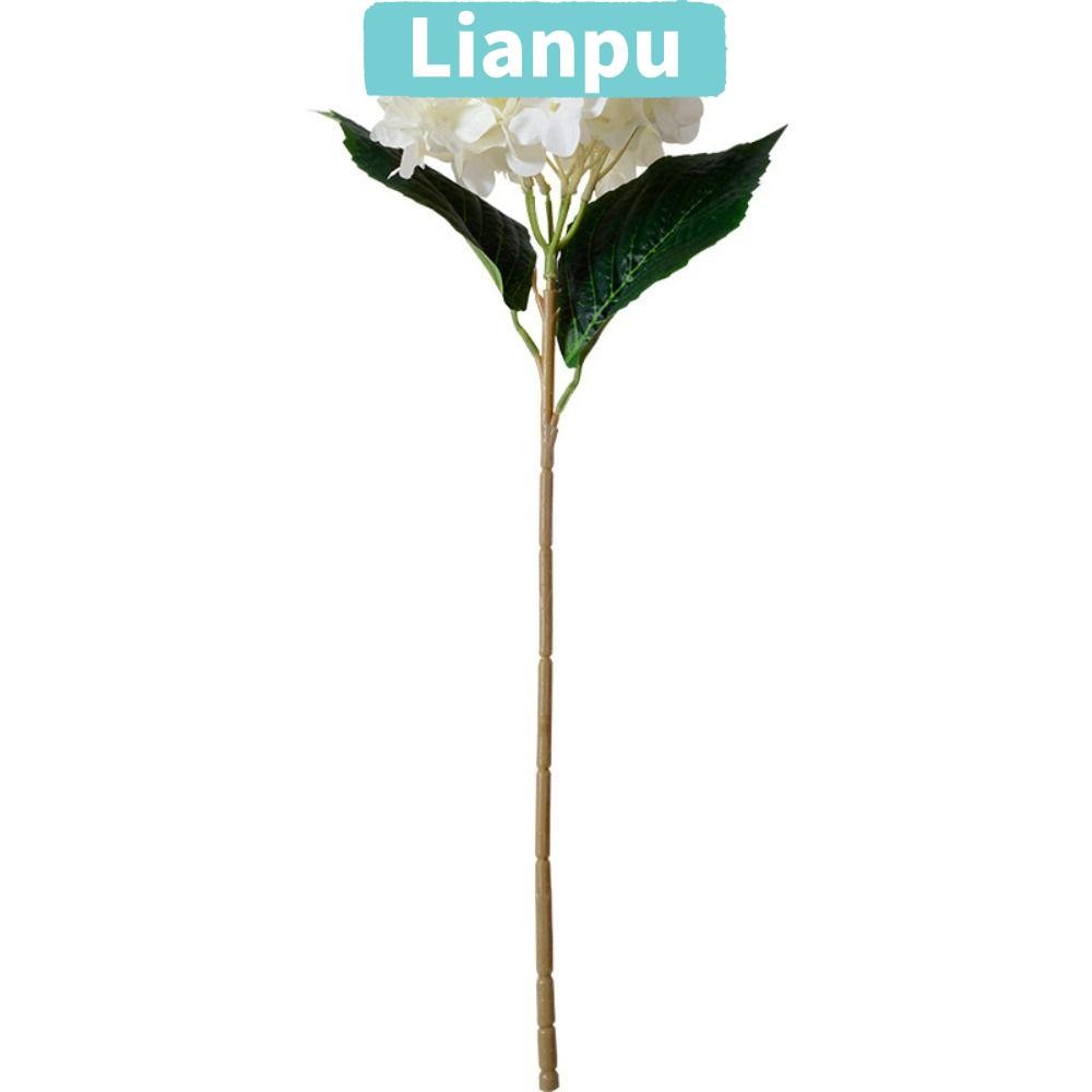 LIANPU ไฮเดรนเยียประดิษฐ์,ดอกไม้ผ้าไหมปลอม 45 ซม., ช่อดอกไม้สีฟ้าเหมือน ...