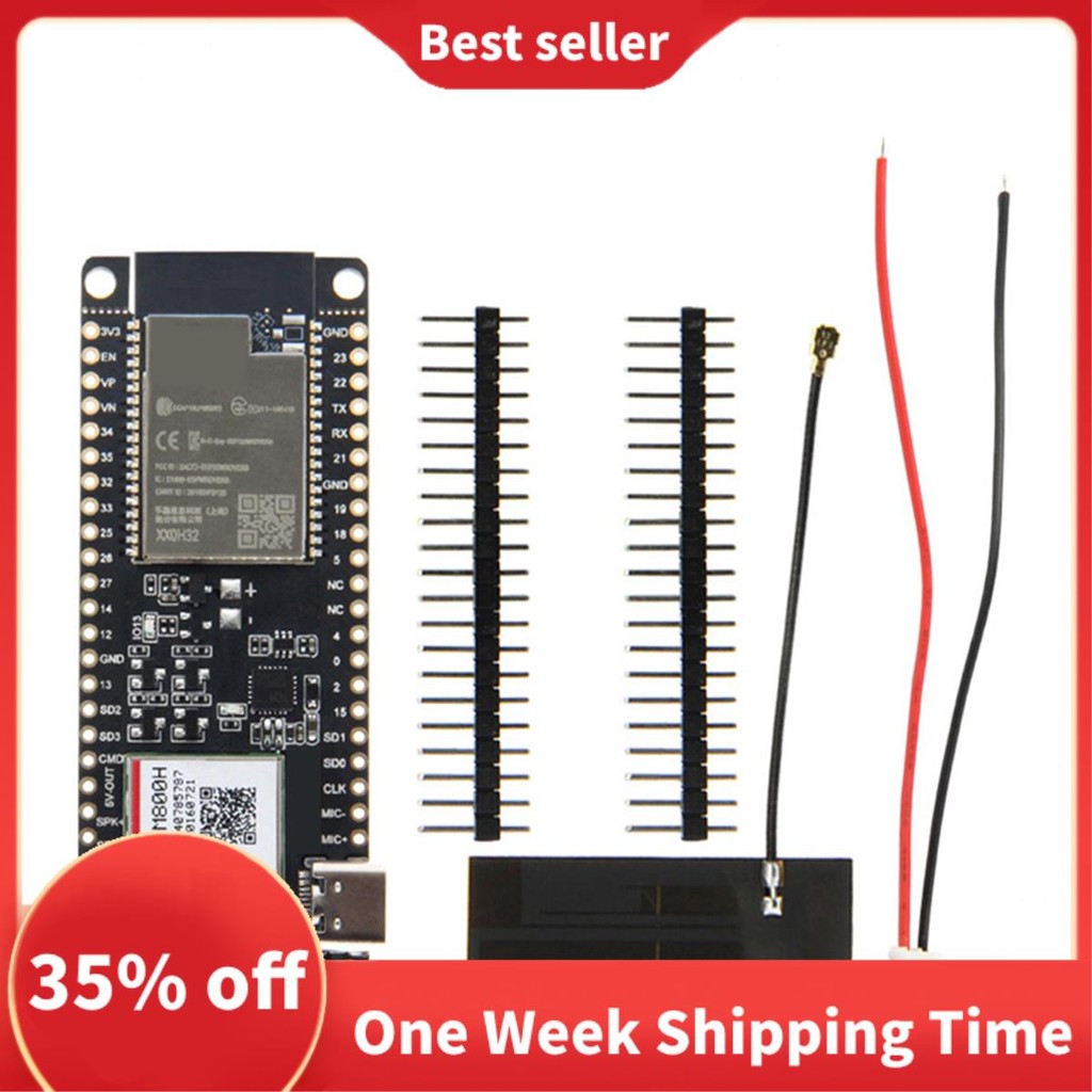 โมดูลไร้สาย SIM800H T-Call & PMU MCU32 โมดูลเสาอากาศ GPRS SIM800H-8MB-Q390 ติดตั้งง่ายใช้งานง่าย ...