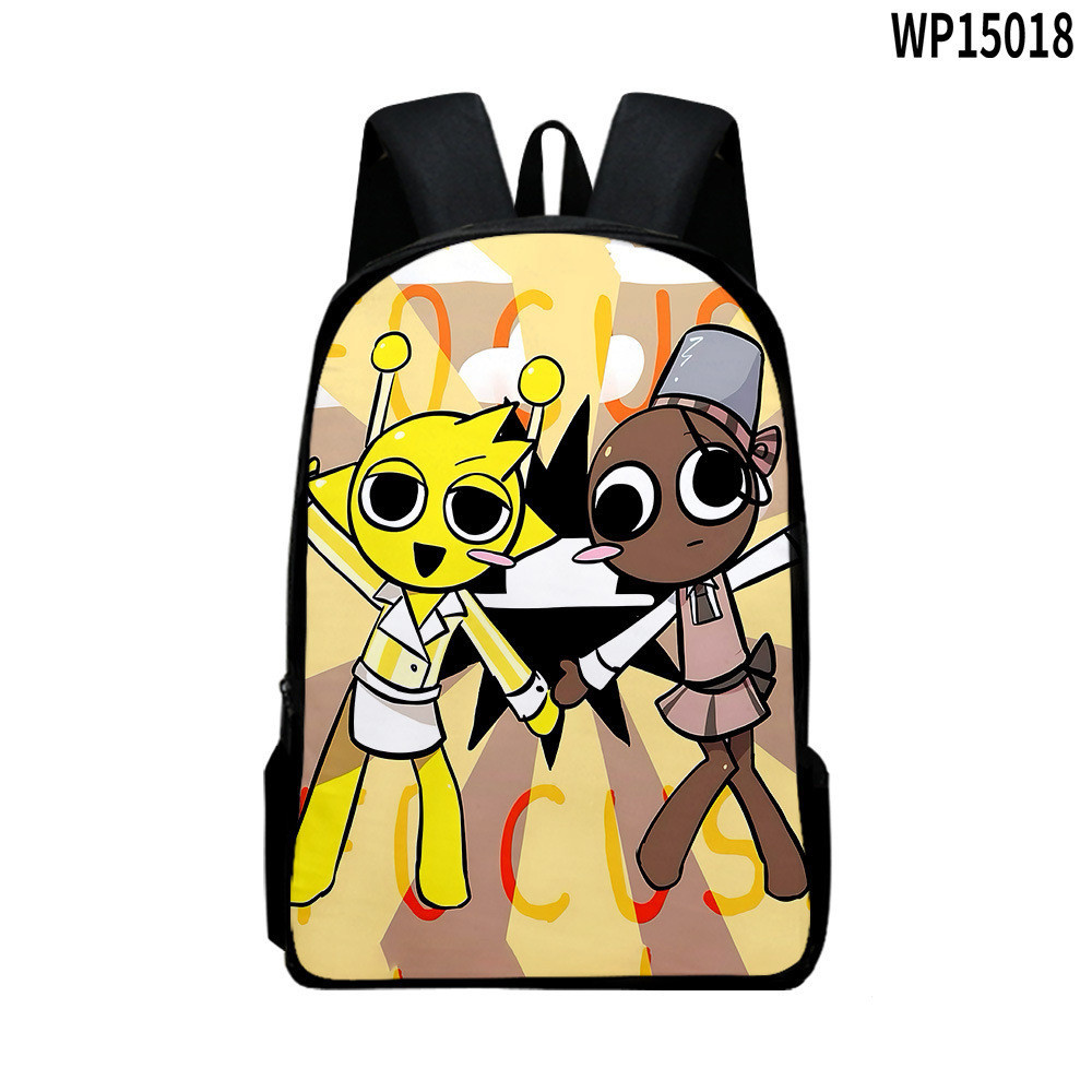 Sprunki กระเป๋าเป้สะพายหลัง 16 นิ้ว Sprunki Incredibox Venda Grey Oren ...