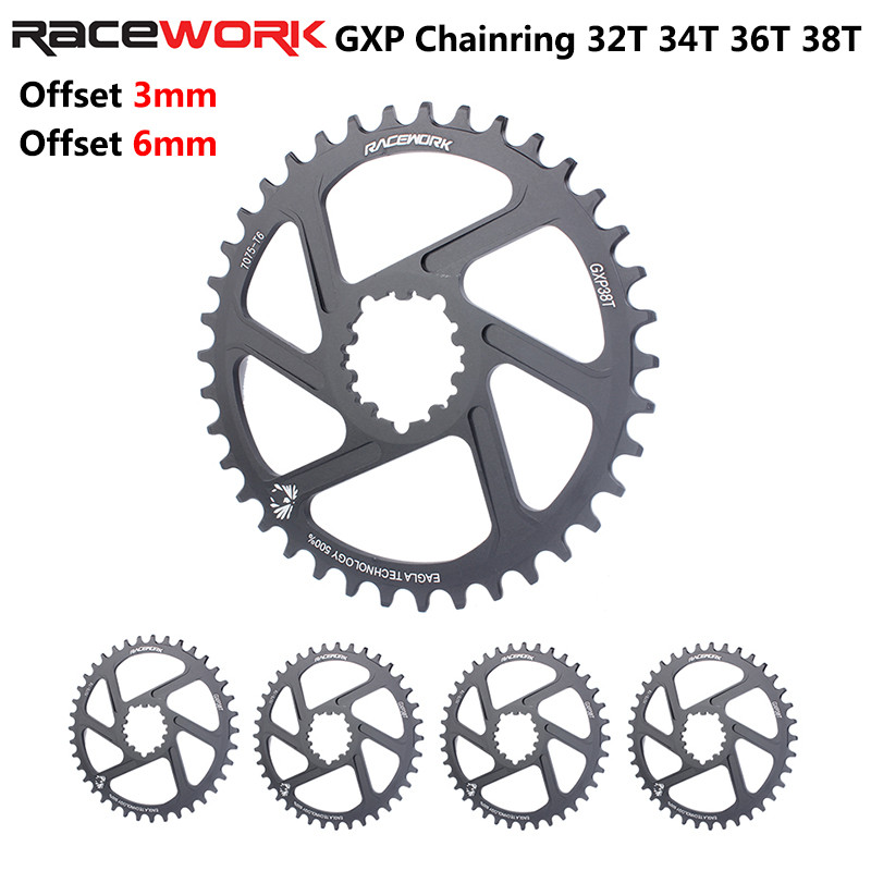 Racework MTB ข้อเหวี่ยง 3/6 มม. Offset Chainring แคบกว้างจักรยานเสือ ...