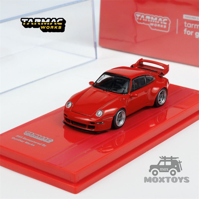 Tarmac Work 1:64 993 Remastered By Gunther Werks Red Diecast Model Car ...