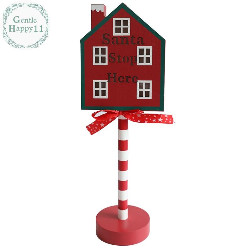 Gentlehappy คริสต์มาส Retro โคมไฟ North Pole Sign ไฟ LED Santa Stop ...