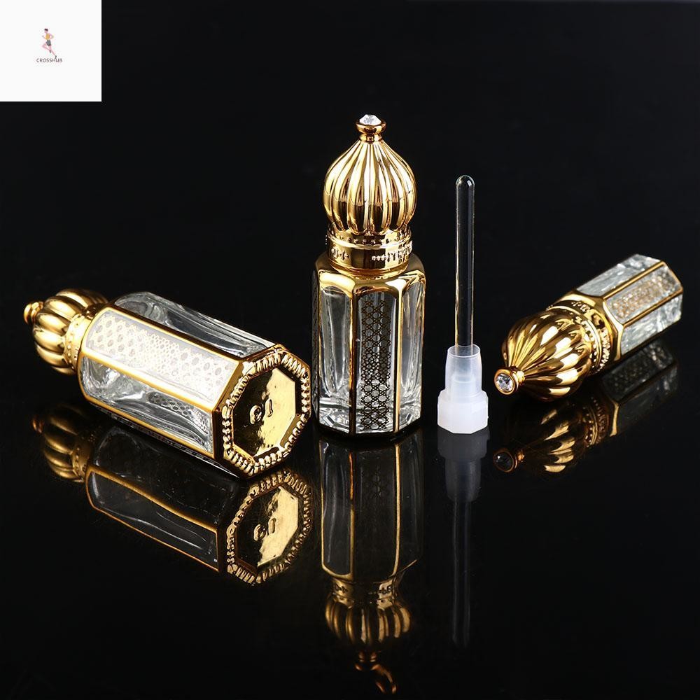 Cross Dropper ขวดทองตะวันออกกลาง 3/6/12ML คอนเทนเนอร์เครื่องสําอางงาน ...