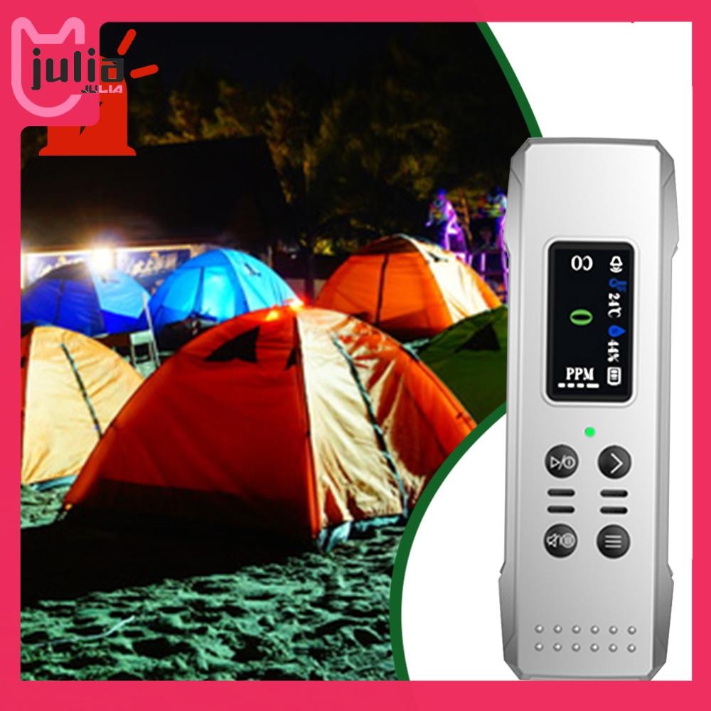 [Julia1.th] เครื่องตรวจจับคาร์บอนมอนอกไซด์แบบพกพาแบบชาร์จไฟได้ Travel CO Temp/เครื่องตรวจจับ ...