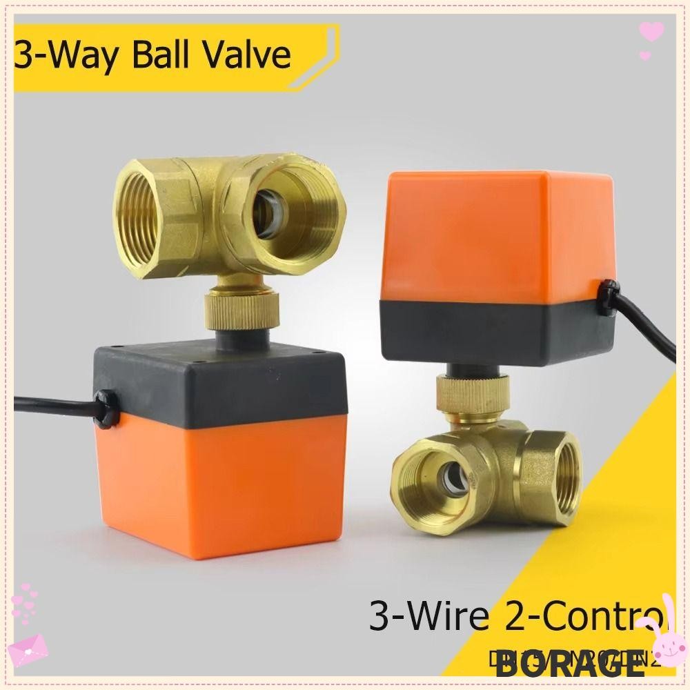 BORAG 1 ชิ้นบอลวาล์วไฟฟ้า, DN15/DN20/DN25 2-Way Solenoid วาล์ว, 1/2 "3/4" 1" สามสาย 2-ควบคุม ...