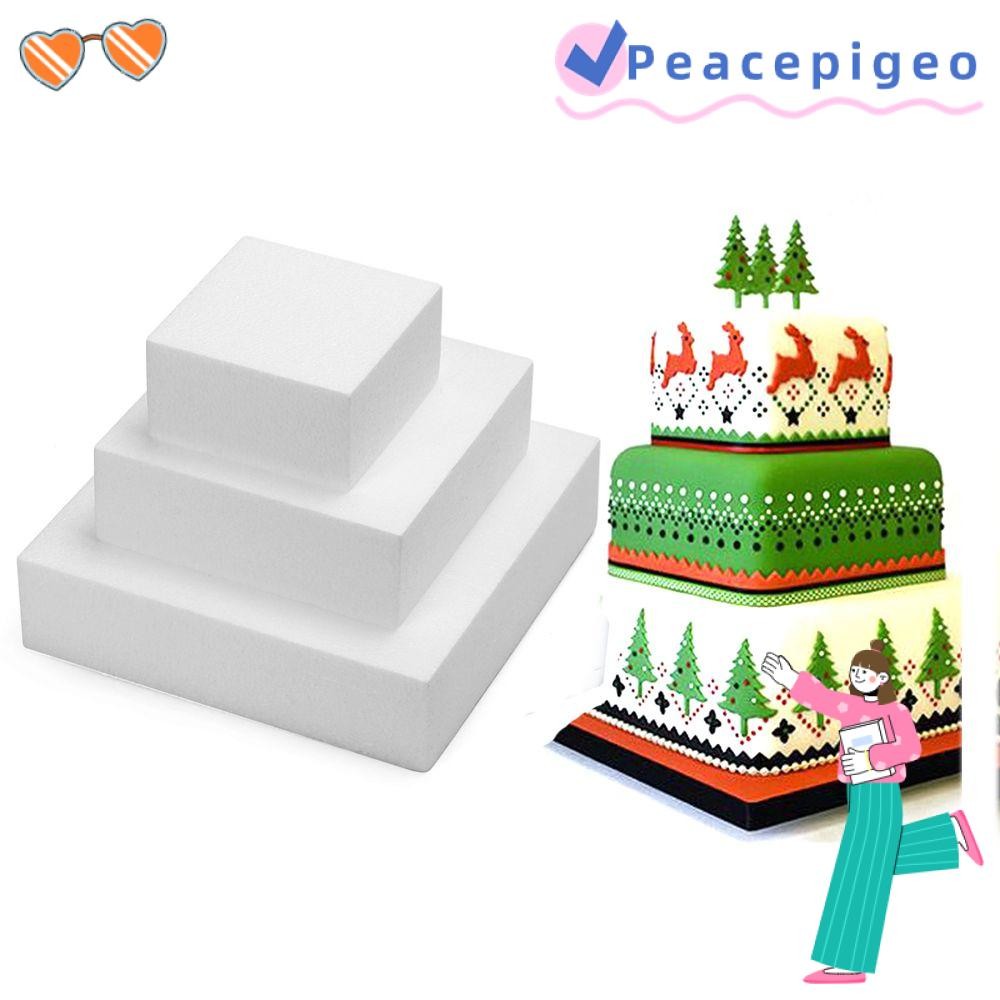 PEACEPIGEO 4/6/8/นิ้วเค้ก Dummy อุปกรณ์ครัว Sugarcraft Styrofoam การฝึกอบรมรุ่น | Shopee Thailand