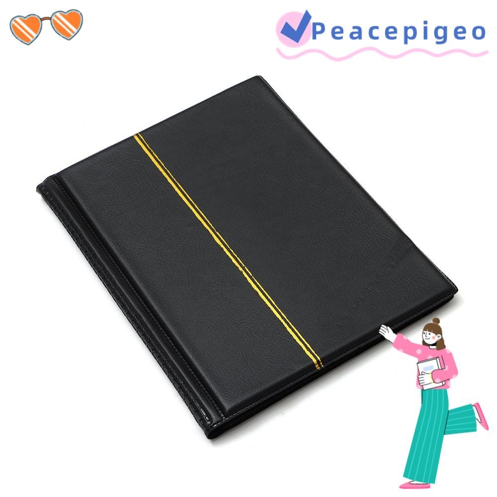 PEACEPIGEO อัลบั้มสะสมเหรียญ แสตมป์อัลบั้มเพนนีสะสมหนังสือหน้ากระเป๋าเงินที่ใส่เหรียญสําหรับนัก ...